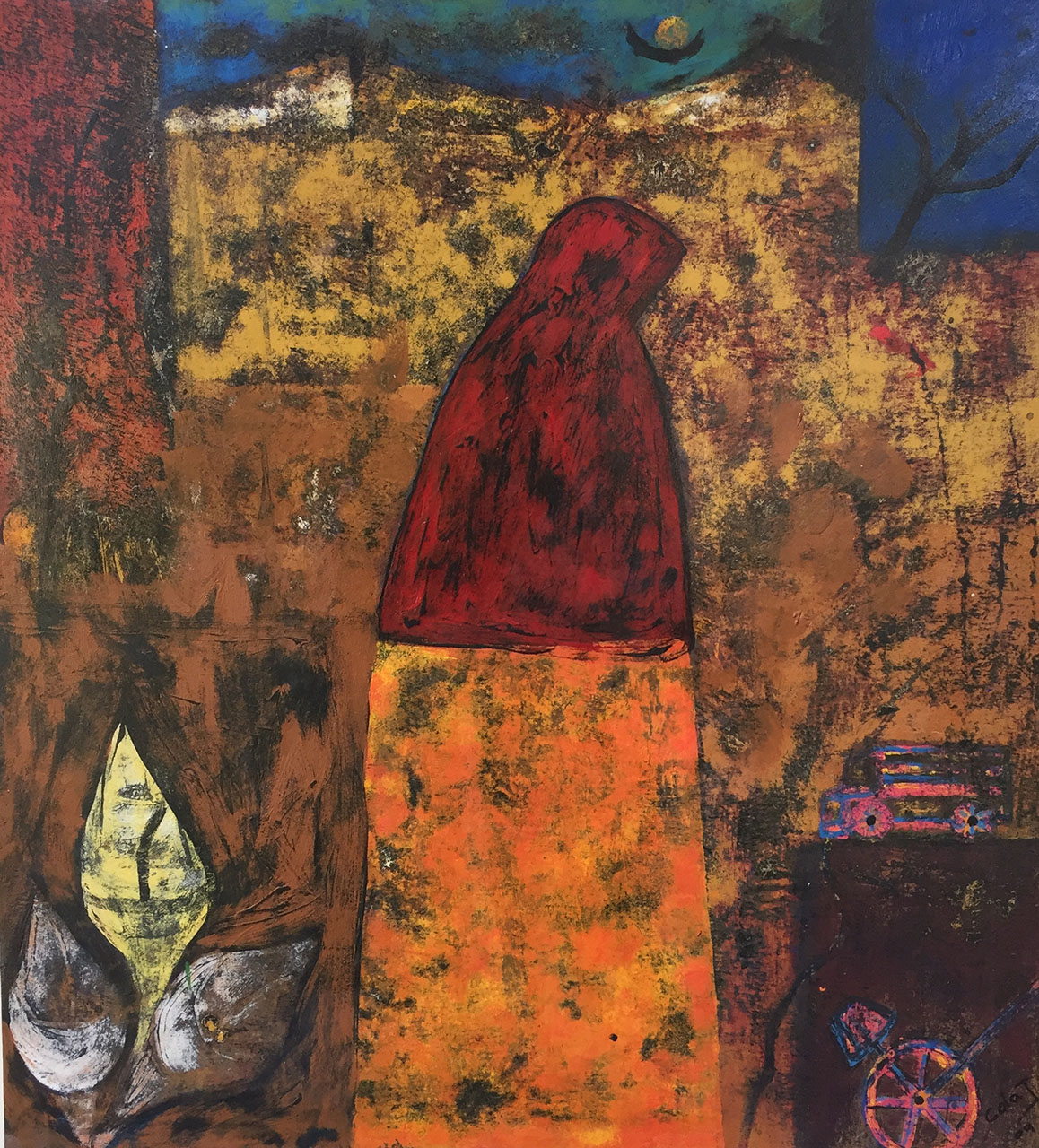 Guatemalan Indigenous Artist, cultural heritage painter, figurative artist