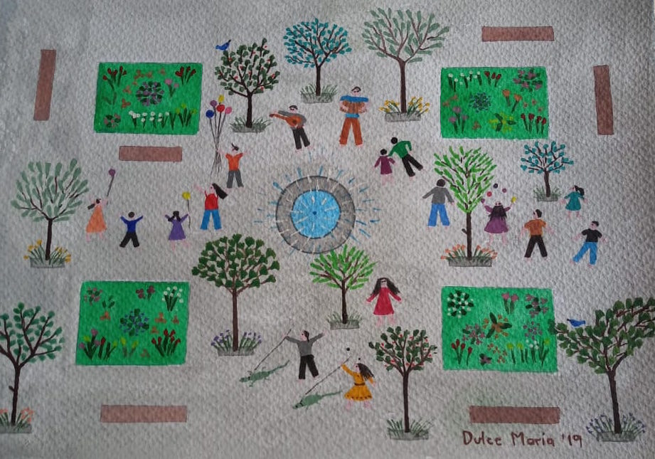 Guatemalan Naif Artist - Dulce Gonzalez - Art in The Americas